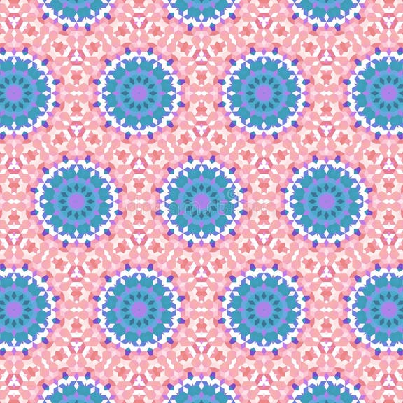 Repeated mosaic texture stock illustration. Illustration of seamless ...