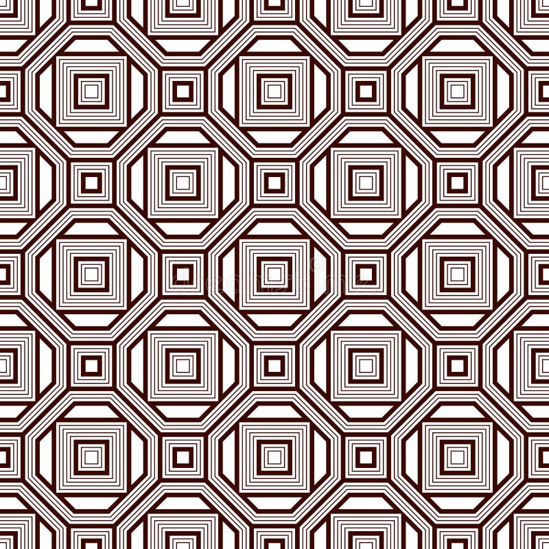 Repeated Outline Squares Abstract Background. Minimalist Seamless ...