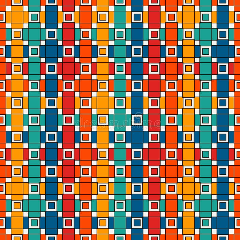 Repeated Overcrossing Rectangular Blocks Background. Bricks Motif ...