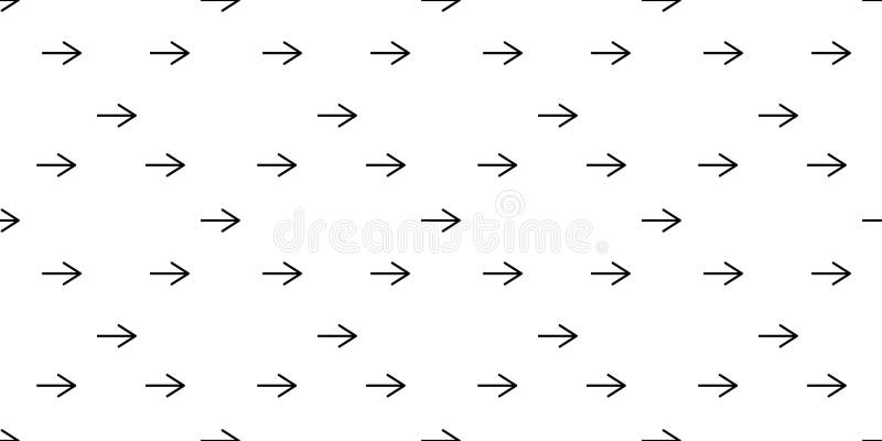 Repeated Pattern of Black Arrows Pointing Right on a White Background ...