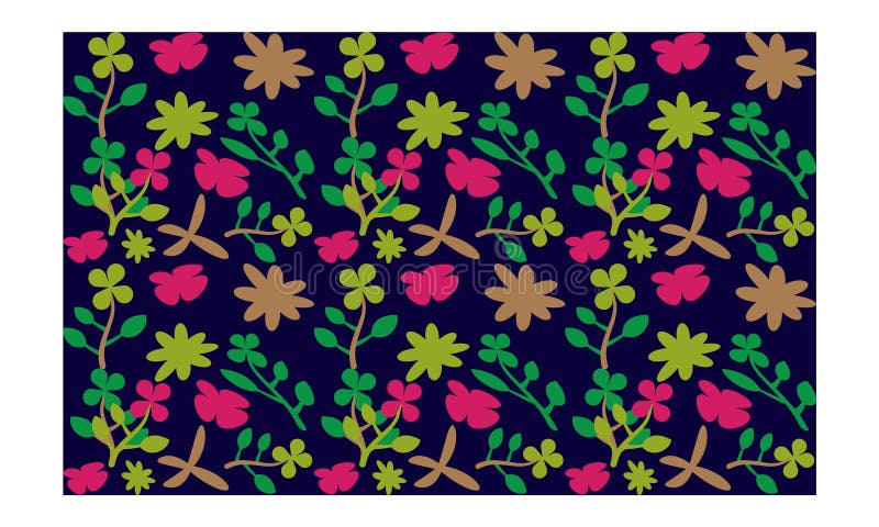 Repeated Pattern Bundle Pack, Flowers Leaves Vector Pattern Pattern Design for Allover Print ...