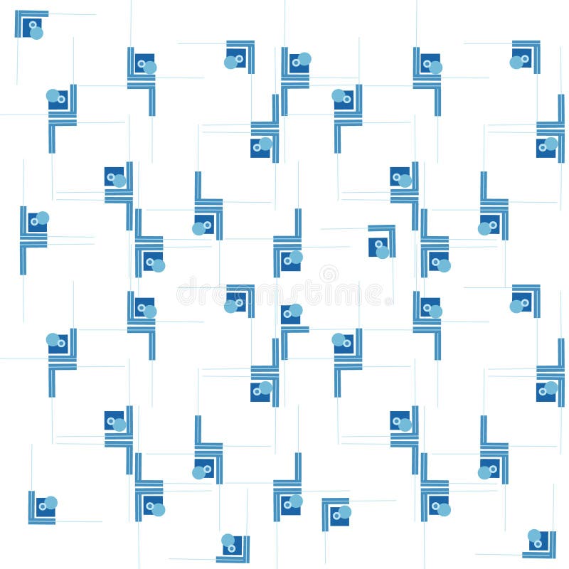 Repeated Pattern with Lines and Shapes, Design Suitable for Digital ...