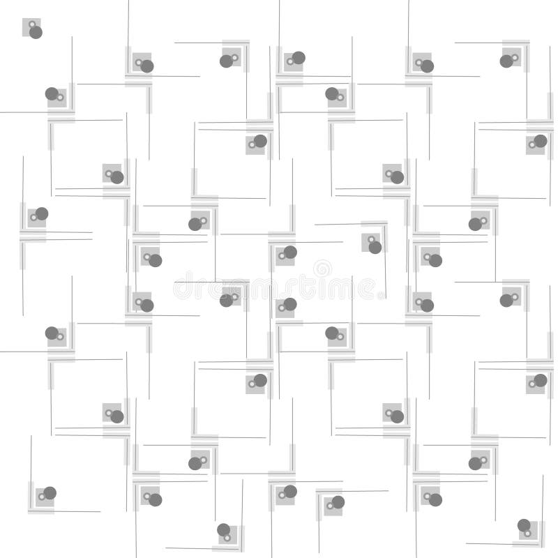 Repeated Pattern with Lines and Shapes, Design Suitable for Digital ...