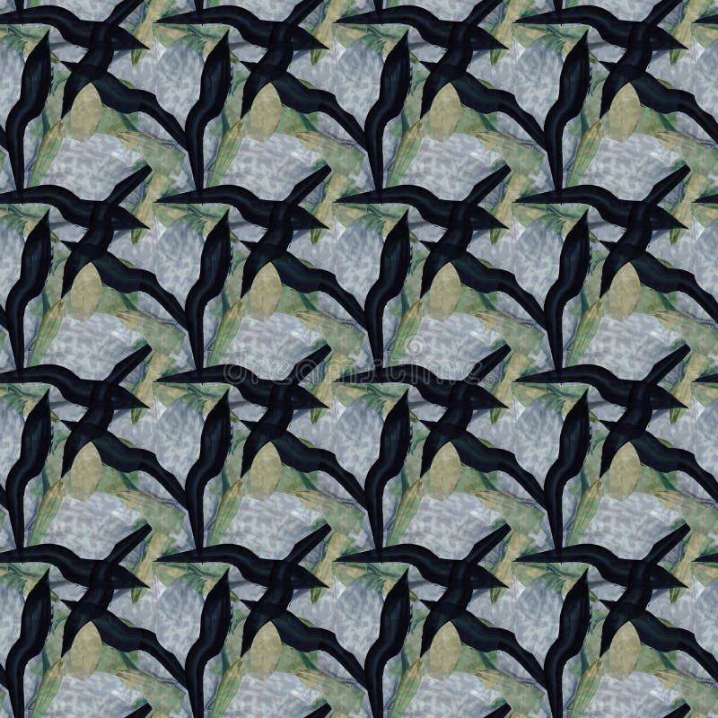 Repeated Pattern with Watercolor Shapes, Design Suitable for Digital ...