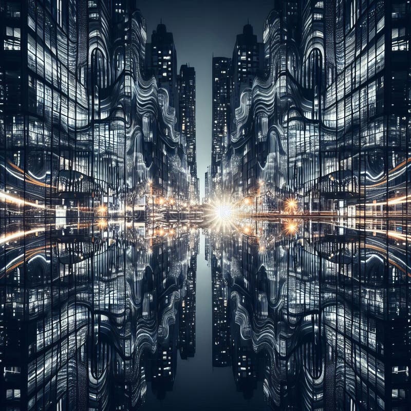 Repeated Reflections Create Rhythmic Echo Like Patterns that Mir Stock ...