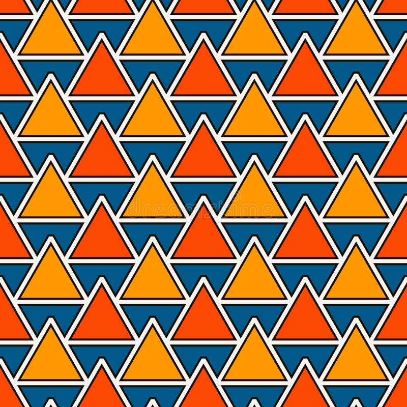 Repeated Triangles Background. Simple Abstract Wallpaper with Geometric ...