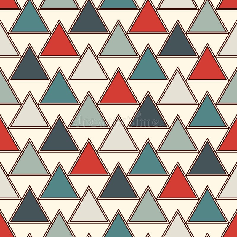 Repeated Triangles Background. Simple Abstract Wallpaper with Geometric ...