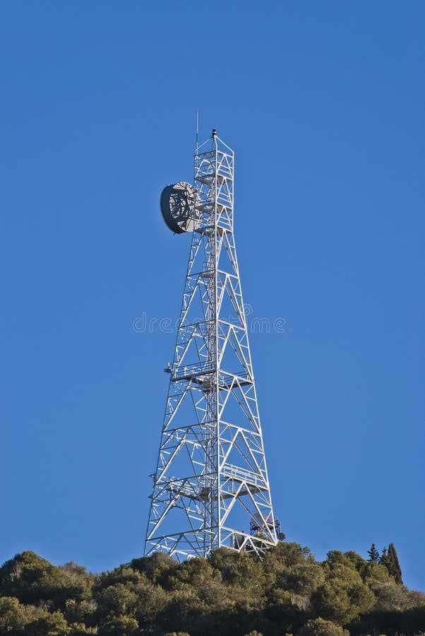 Repeater antenna tv stock photo. Image of signal, exterior - 18523268