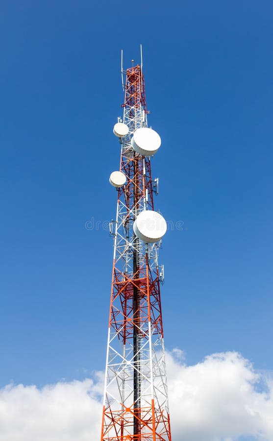 Telecom mast stock photo. Image of receive, aerial, antenna - 12558020