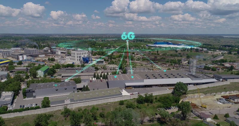 Visualization of Data Transmission through a Repeater. Mobile Tower ...