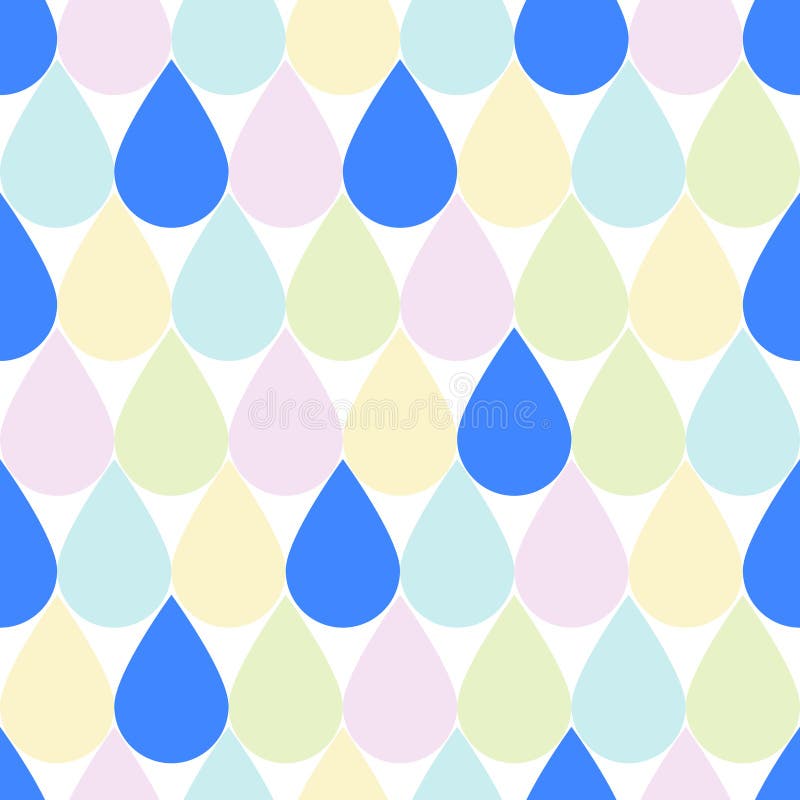 Repeating Abstract Seamless Drop Pattern Texture. Stock Vector ...