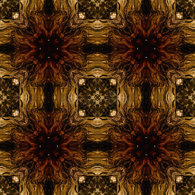 Repeating Background with Tree and Leaf Texture Stock Illustration ...