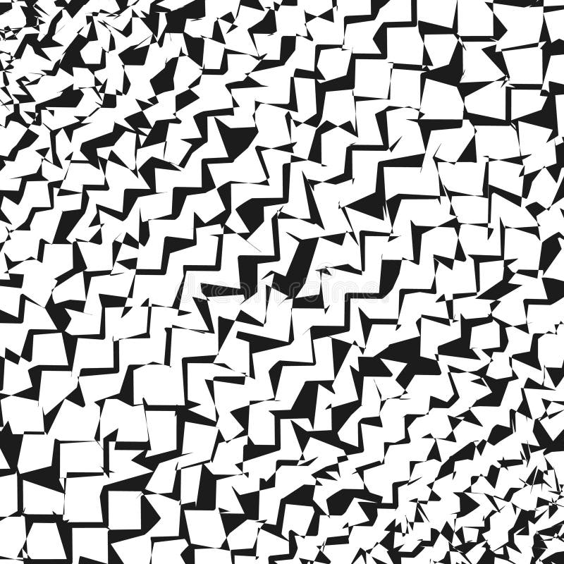 Repeating Black White. Irregular Dynamic Shapes. Graphic Distorted ...