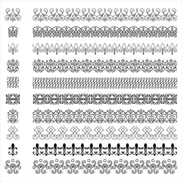 Repeating Scroll Borders Stock Illustrations – 114 Repeating Scroll ...