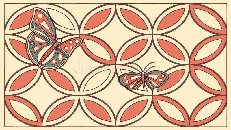 Repeating Butterfly Pattern on a Textured Ornamental Background Vector ...