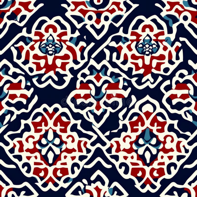 Repeating Chinese Knot Pattern Symbolizing Unity Eternal Prosperity ...