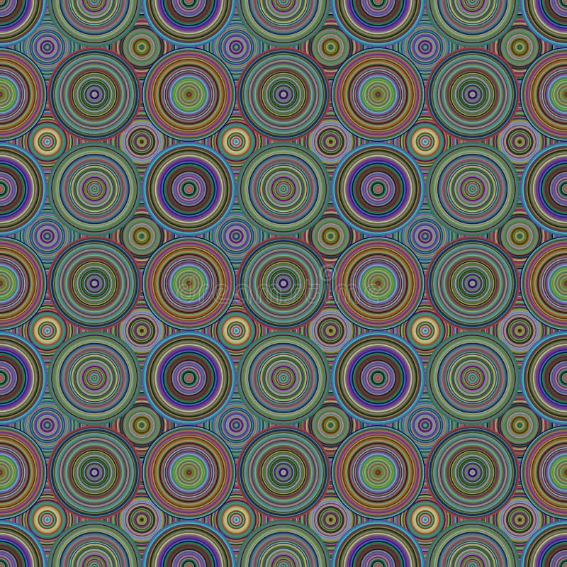 Repeating Circle Mosaic Pattern Vector Background Stock Vector