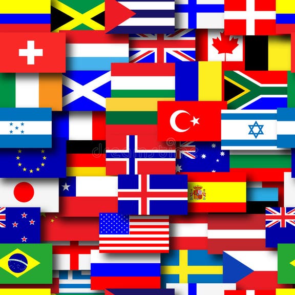 Repeating Flags Background stock illustration. Illustration of irish ...