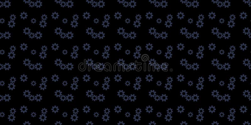 Repeating Gear Pattern on a Dark Background Suitable for Industrial ...