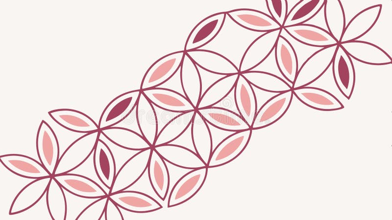 Repeating Geometric Floral Pattern with Distinct Elements Design Vector ...
