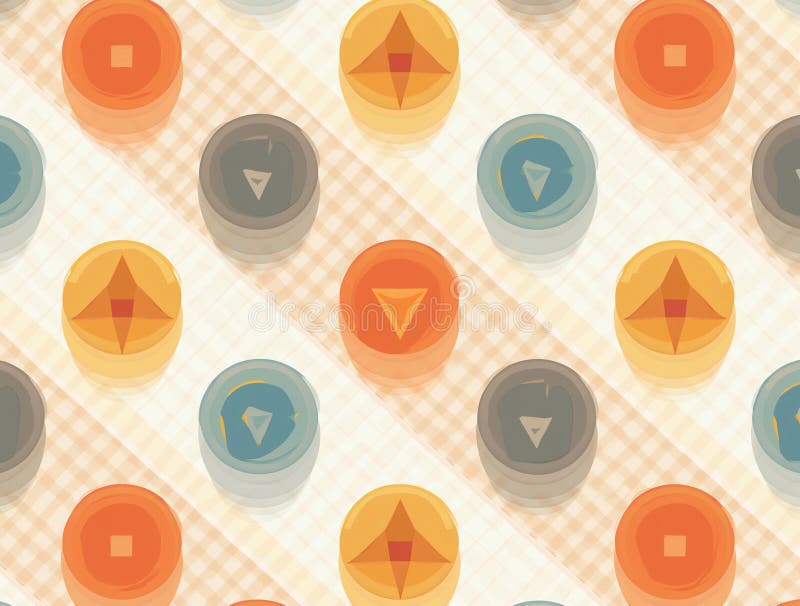 Repeating Geometric Pattern of Decorative Designs Stock Vector ...