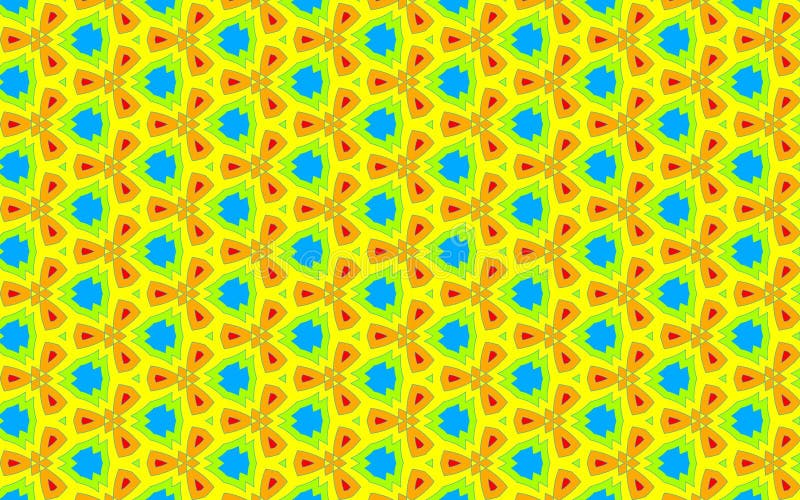 Repeating Geometric Pattern Featuring Interconnected Shapes Stock ...