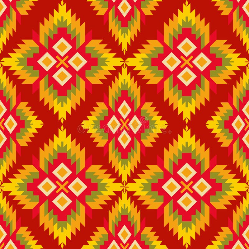 Repeating Geometric Pattern with Triangles Stock Vector - Illustration ...