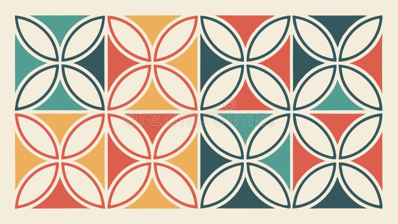 Repeating Geometric Squares, Symbolizing Order and Modern Aesthetics ...