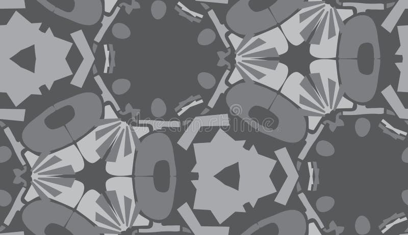Repeating Gray Wallpaper Pattern Stock Illustration - Illustration of ...