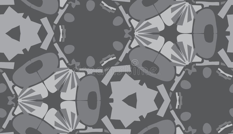 Repeating Gray Wallpaper Pattern Stock Illustration - Illustration of ...