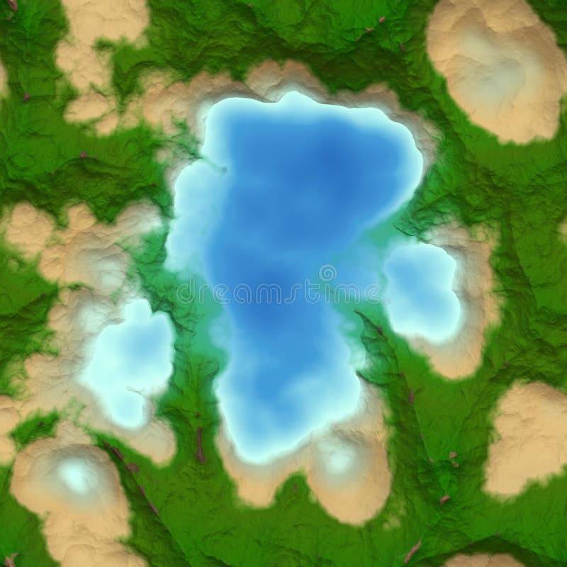 Repeating Lake Landscape Pattern Stock Illustration - Illustration of ...