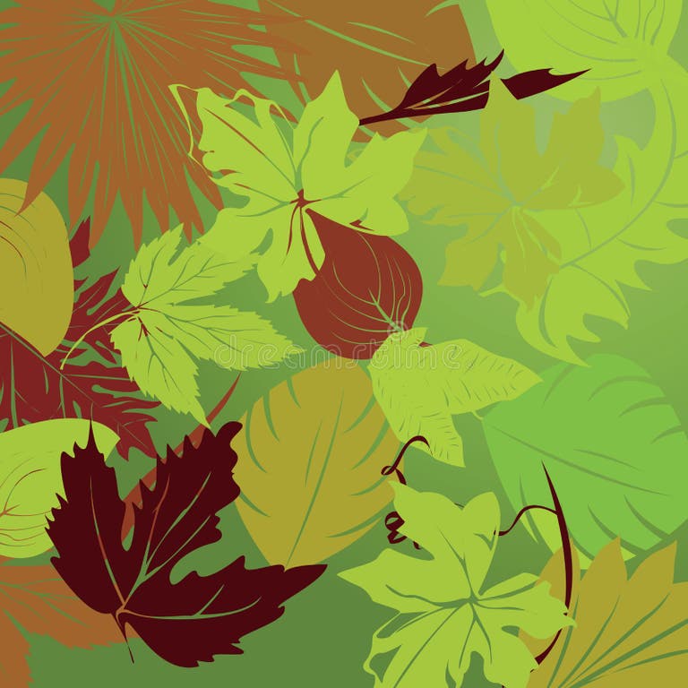 Editable Seamless Repeating Leaf Background Texture Stock Illustrations ...