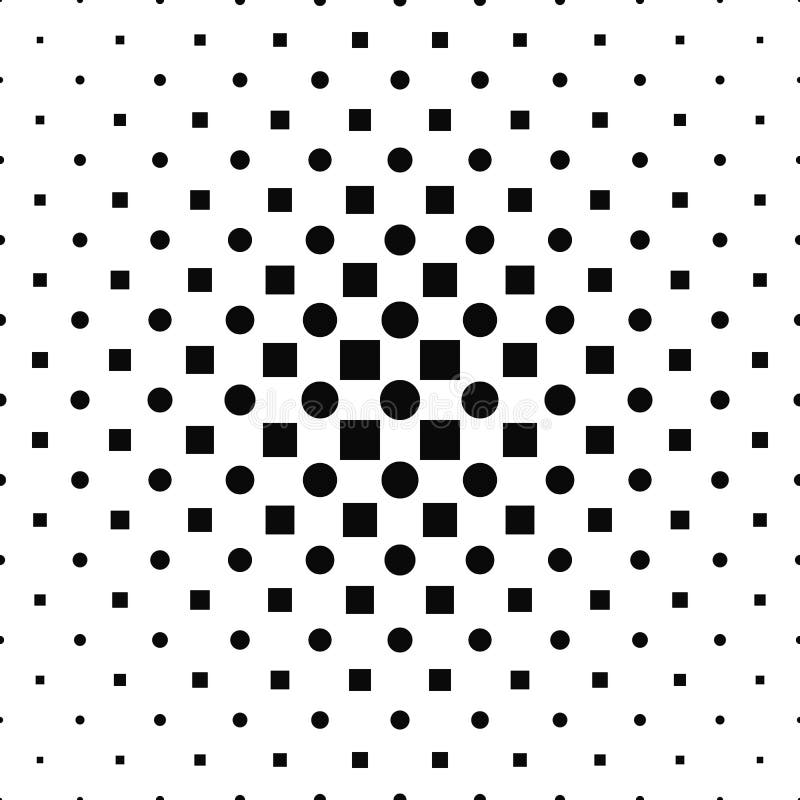 Repeating Monochromatic Circle Pattern Background Stock Vector Illustration Of Module Artwork