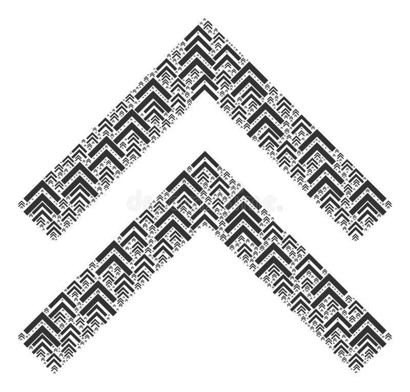 Shift Up Recursion Mosaic of Itself Icons Stock Vector - Illustration ...