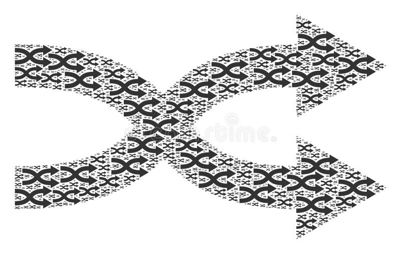 Shuffle Arrows Right Recursion Composition of Itself Icons Stock Vector ... Shuffle Arrows Right Recursion Composition of Itself Icons Stock Vector ...