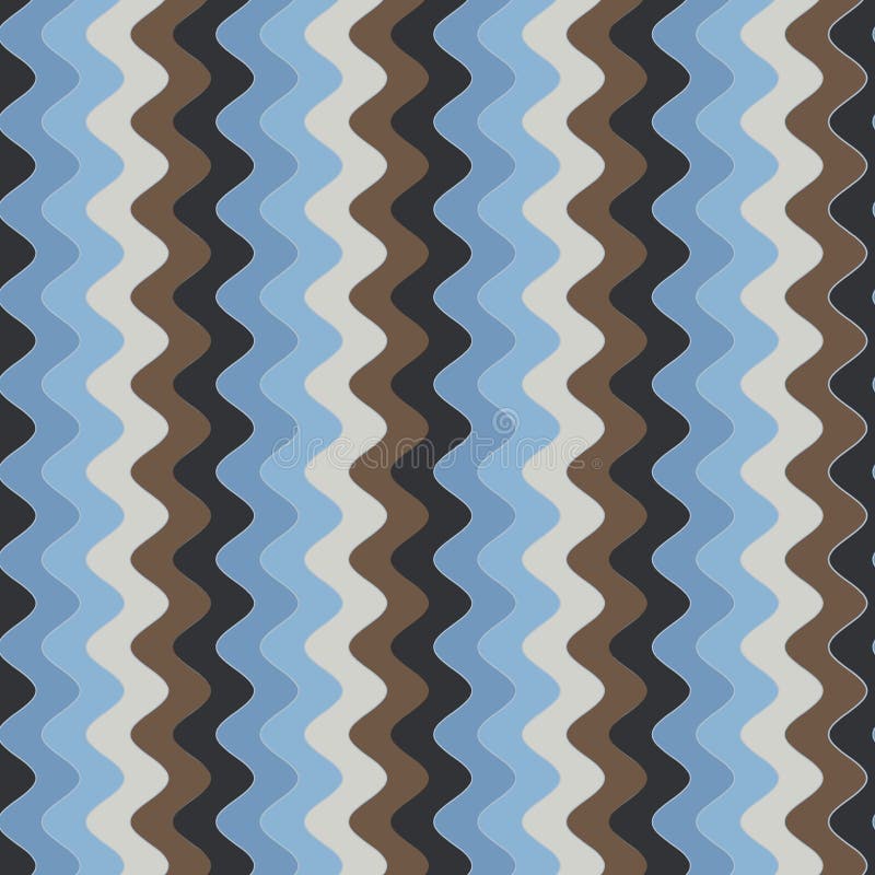 Repeating Multicolored Chevron Waves Vector Seamless Pattern Stock ...