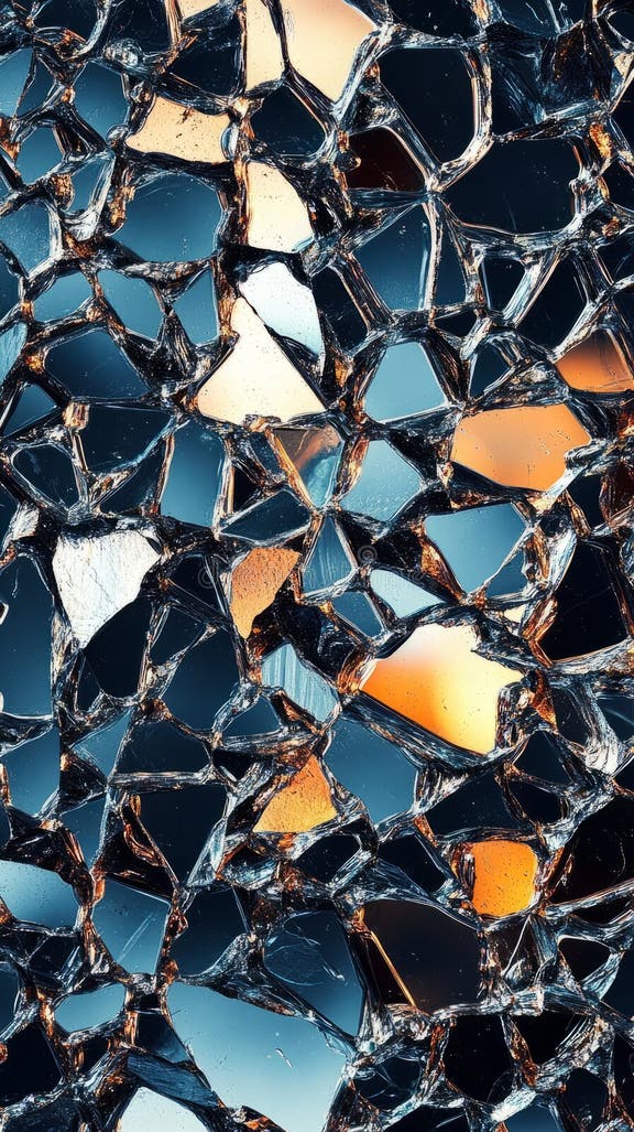Abstract Macro Broken Glass Dalmatian Spot Repeating Pattern Stock ...