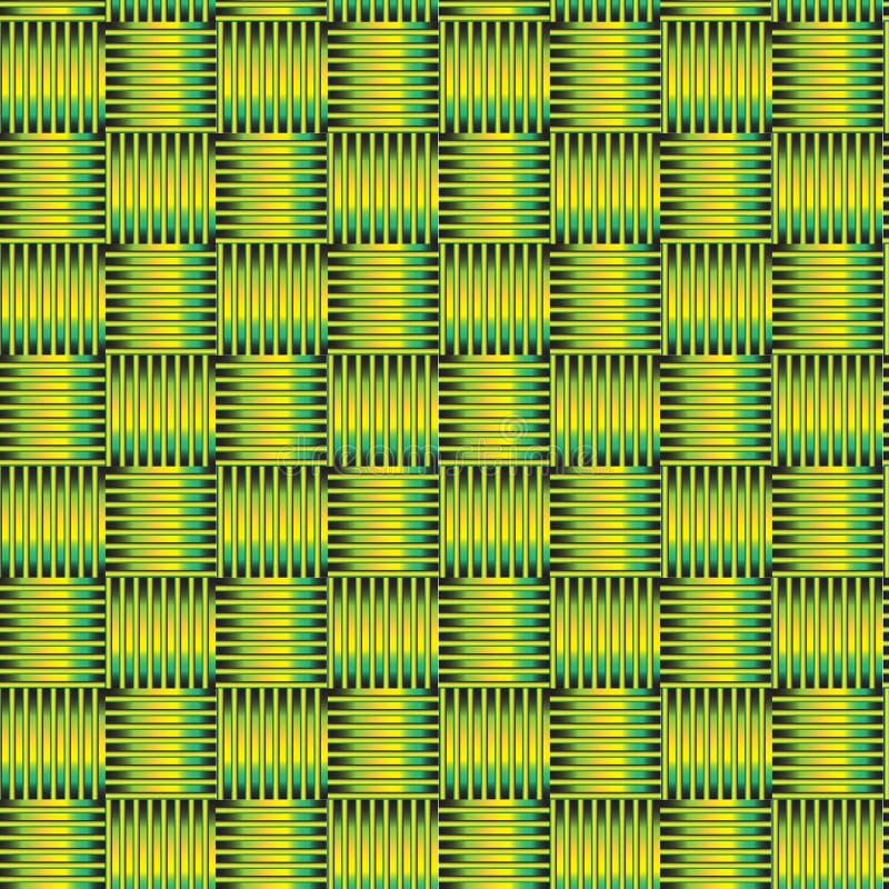 A Repeating Pattern Composed of Square Blocks with Vertical Stripes. Each Block Features ...