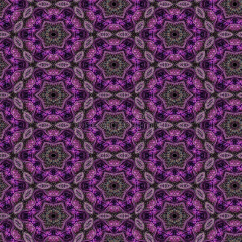 Seamless Repeating Fractal Pattern Stock Illustration - Illustration of ...