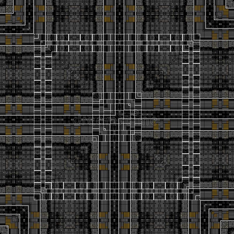 Repeating Pattern and Design in Black and Shades of Grey with Golden ...