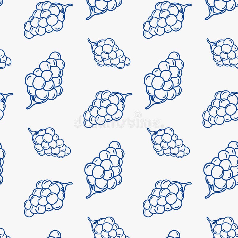 Grapes Pattern Design for Textiles and Modern Decor Projects Stock ...
