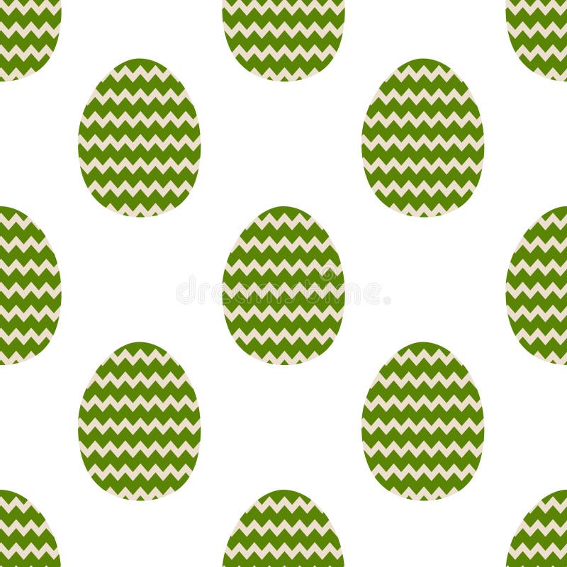 Green Chevron Patterned Easter Eggs Create a Festive Atmosphere for ...