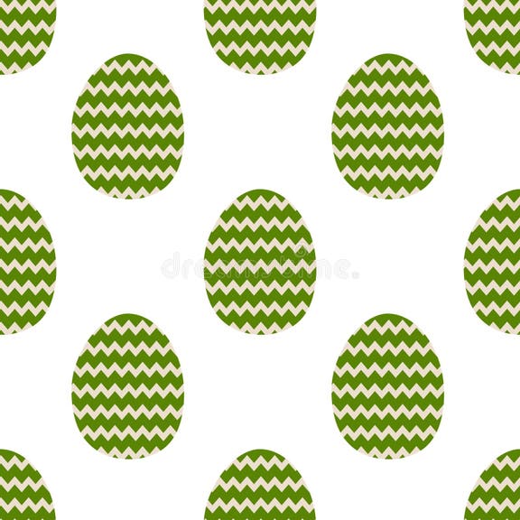 Green Chevron Patterned Easter Eggs Create a Festive Atmosphere for ...