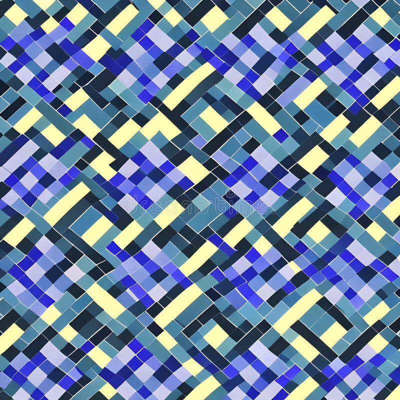 A Repeating Pattern of Interlocking Diamonds in Shades of Blue and ...