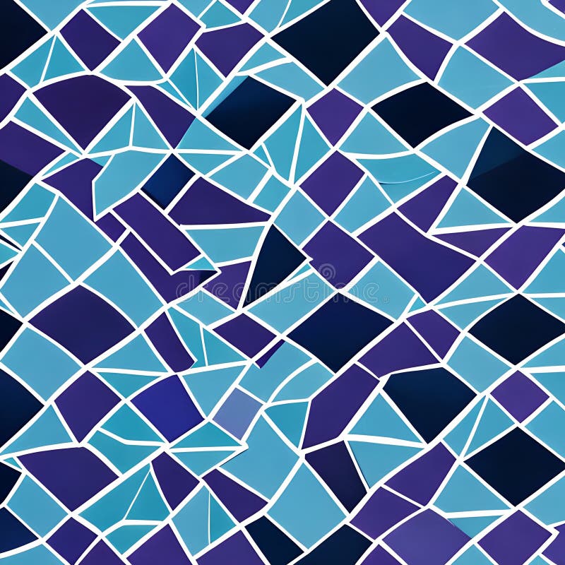 A Repeating Pattern of Interlocking Diamonds in Shades of Blue and ...