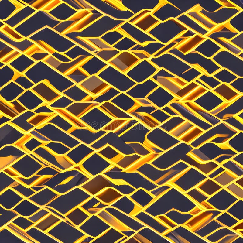 A Repeating Pattern of Interlocking Diamonds in Shades of Yellow and ...