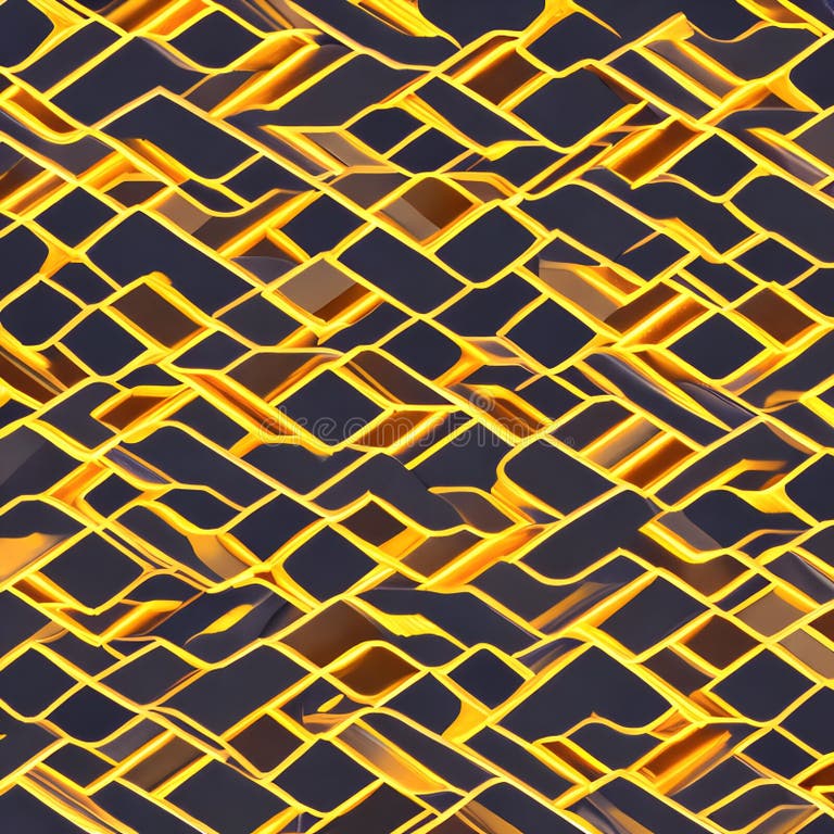 A Repeating Pattern of Interlocking Diamonds in Shades of Yellow and ...