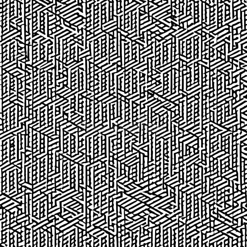 A Repeating Pattern of Interlocking Squares in Black and White4 ...