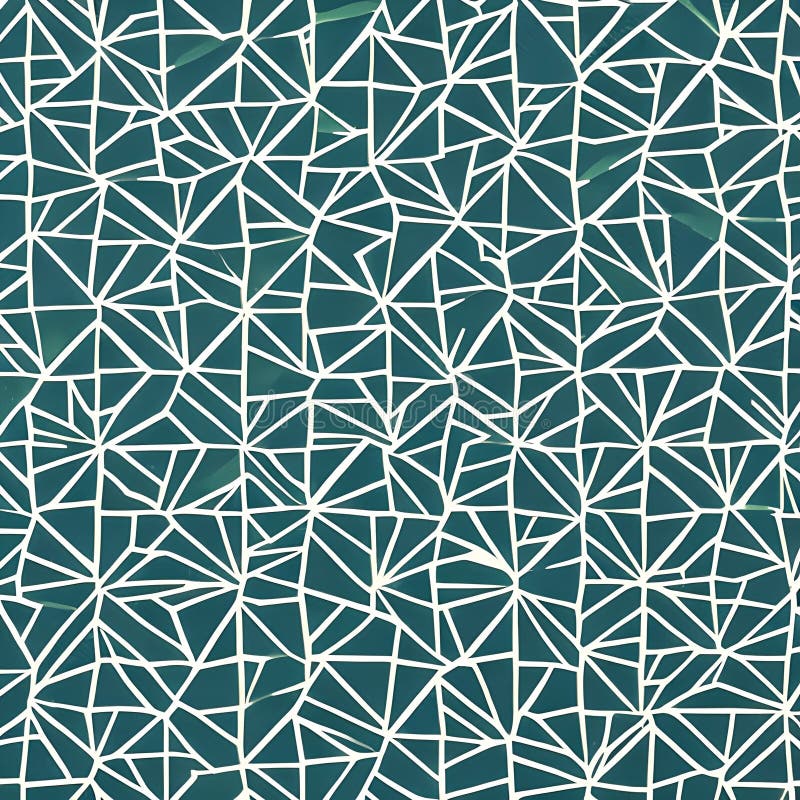 A Repeating Pattern of Interlocking Triangles in Shades of Blue and ...