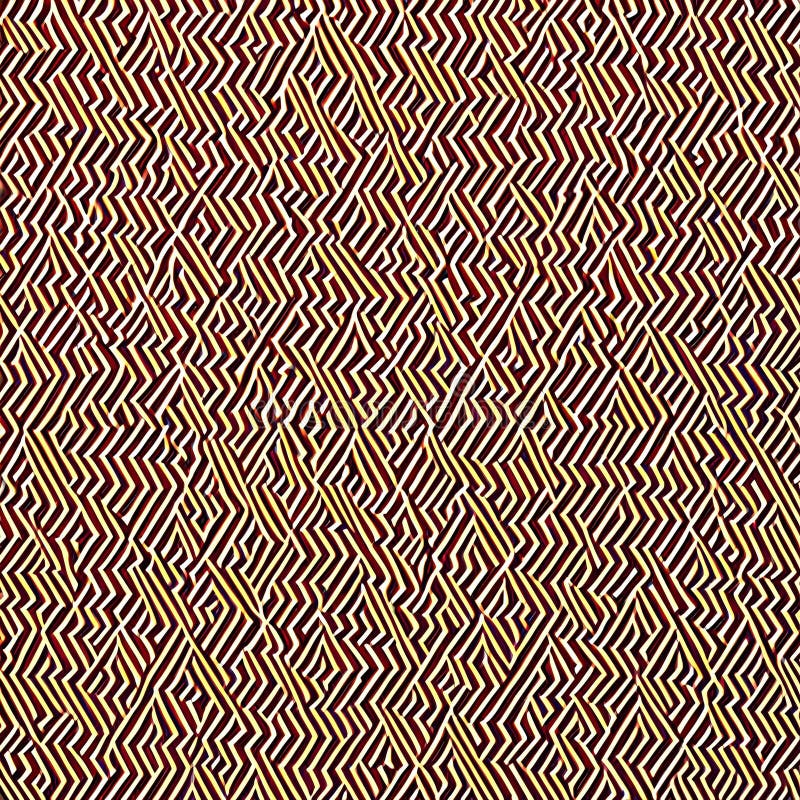 A Repeating Pattern of Interlocking Triangles in Shades of Orange and ...